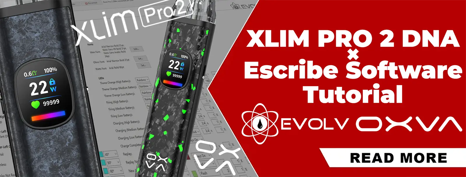 OXVA XLIM PRO 2 DNA Escribe Tutorial Guide