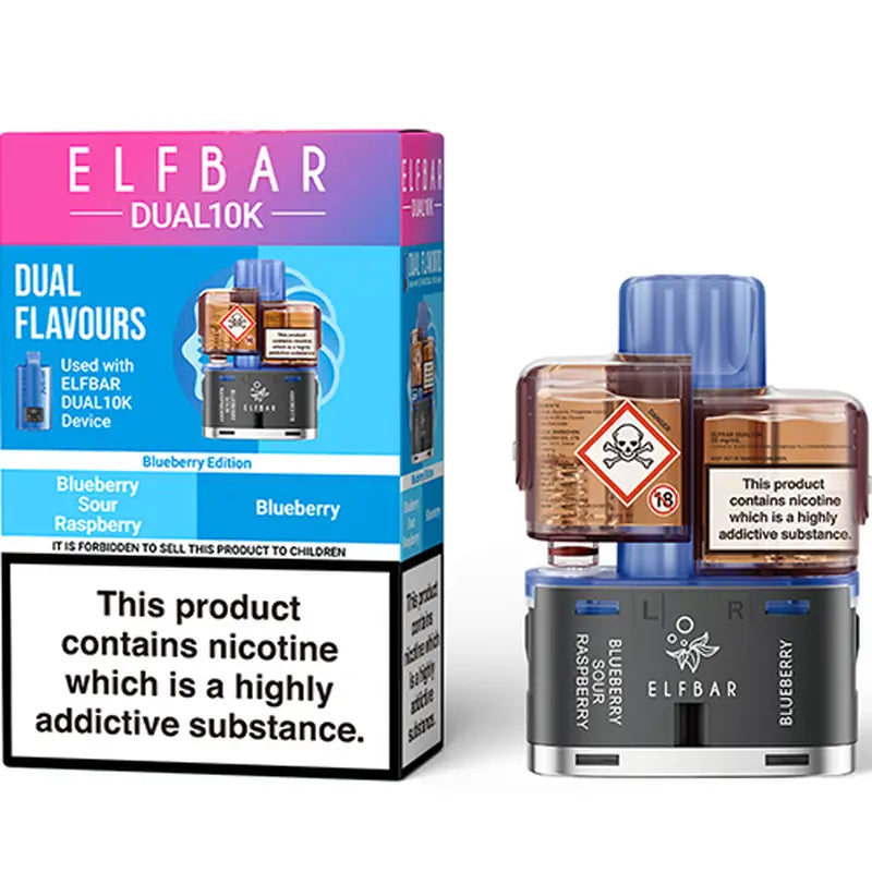 Elf Bar Dual 10K Pods + Refill | Dual Flavour, 10,000 Puff