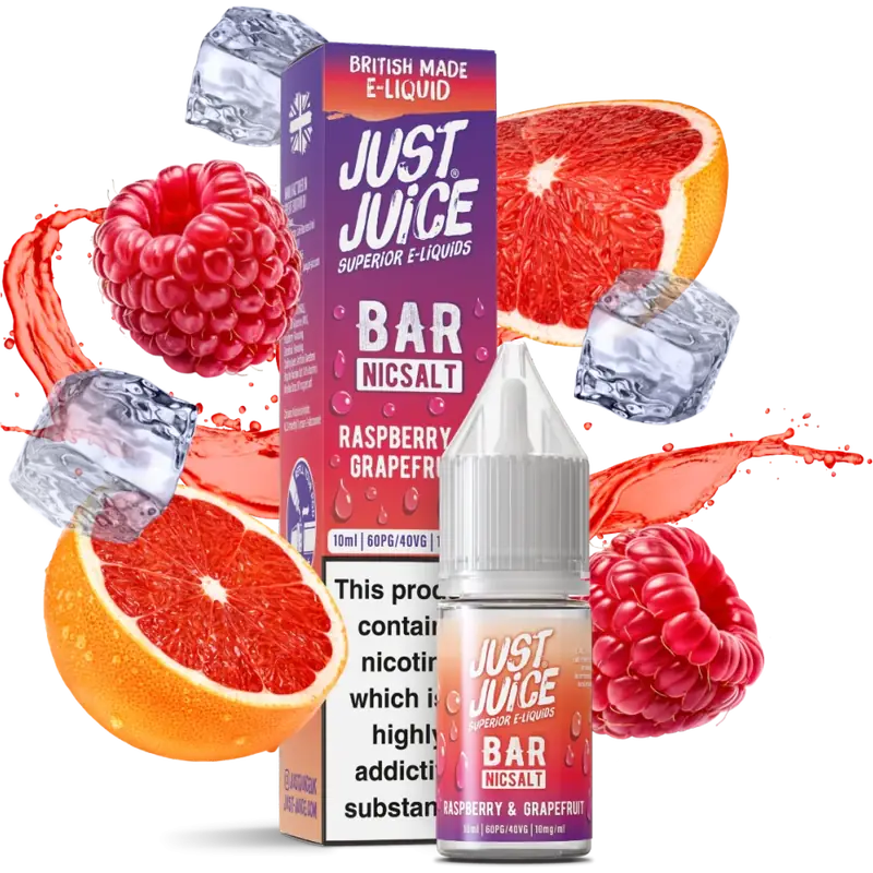 Buy Just Juice Bar Nic Salt Raspberry & Grapefruit - Vaping 101