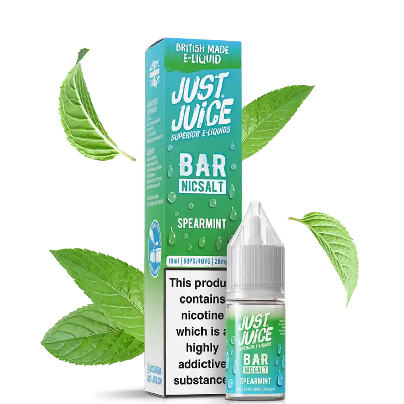 Buy Just Juice Bar Nic Salt Spearmint - Vaping 101 UK